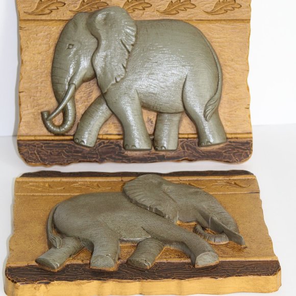 Home Interiors | Accents | Vintage Home Interiors Elephant Wall Plaques ...